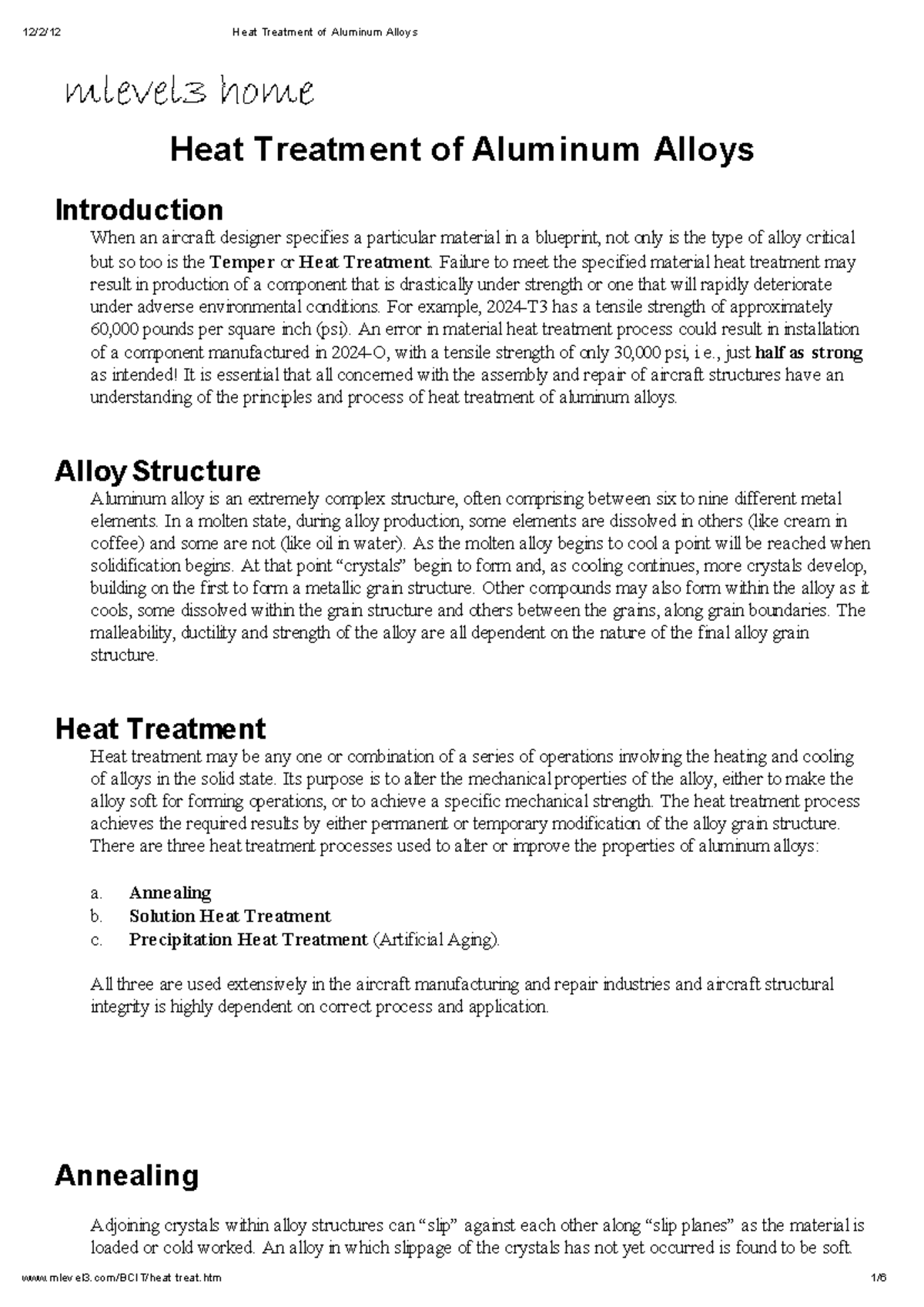 137057977 Heat Treatment of Aluminum Alloys - mlev el3/BCIT/heat treat ...