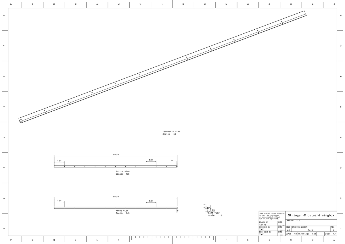 Stringer-C outward drawing - P O N M L K F E D C B A P O N M L K J I H ...