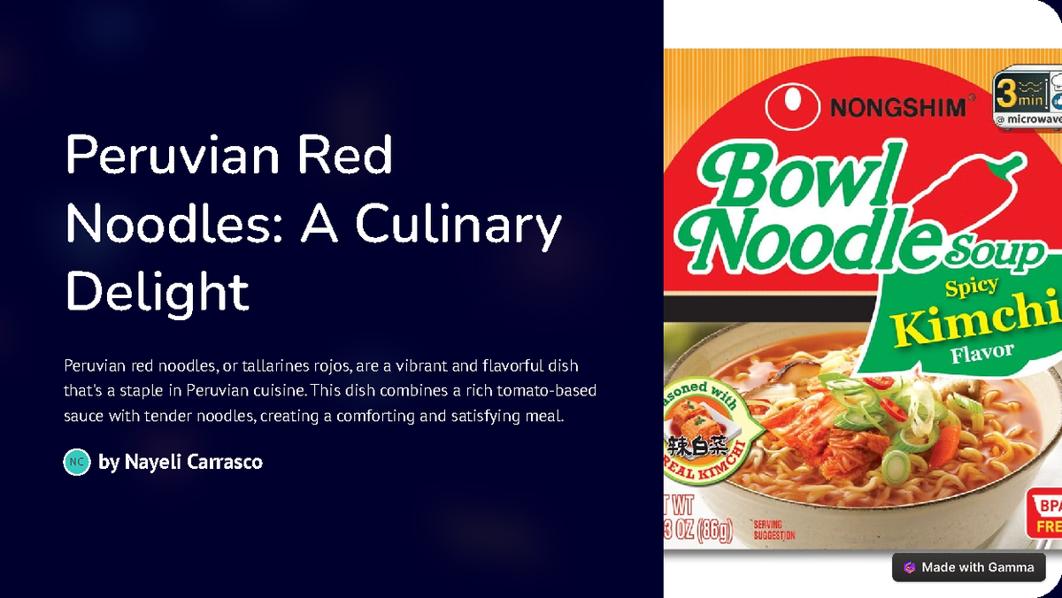 Untitled - Borrador - Peruvian Red Noodles: A Culinary Delight Peruvian ...