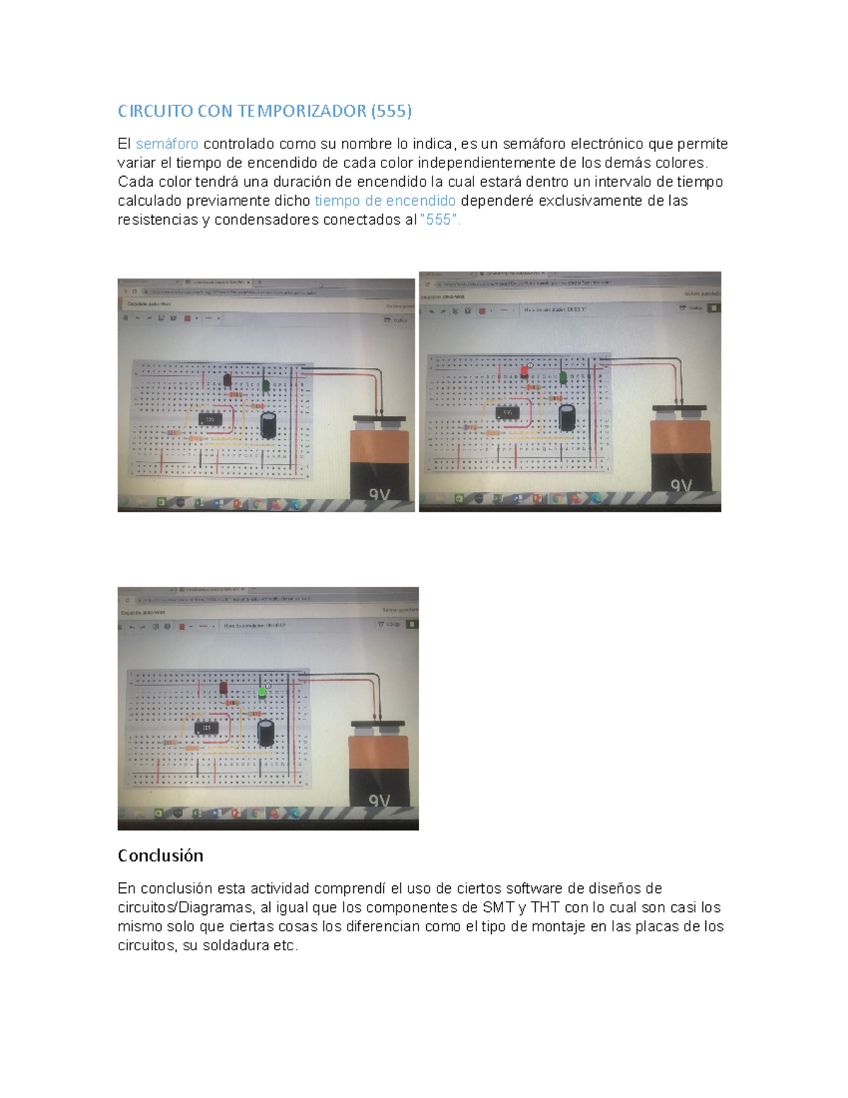 Circuito CON Temporizador 555 - CIRCUITO CON TEMPORIZADOR (555) El ...