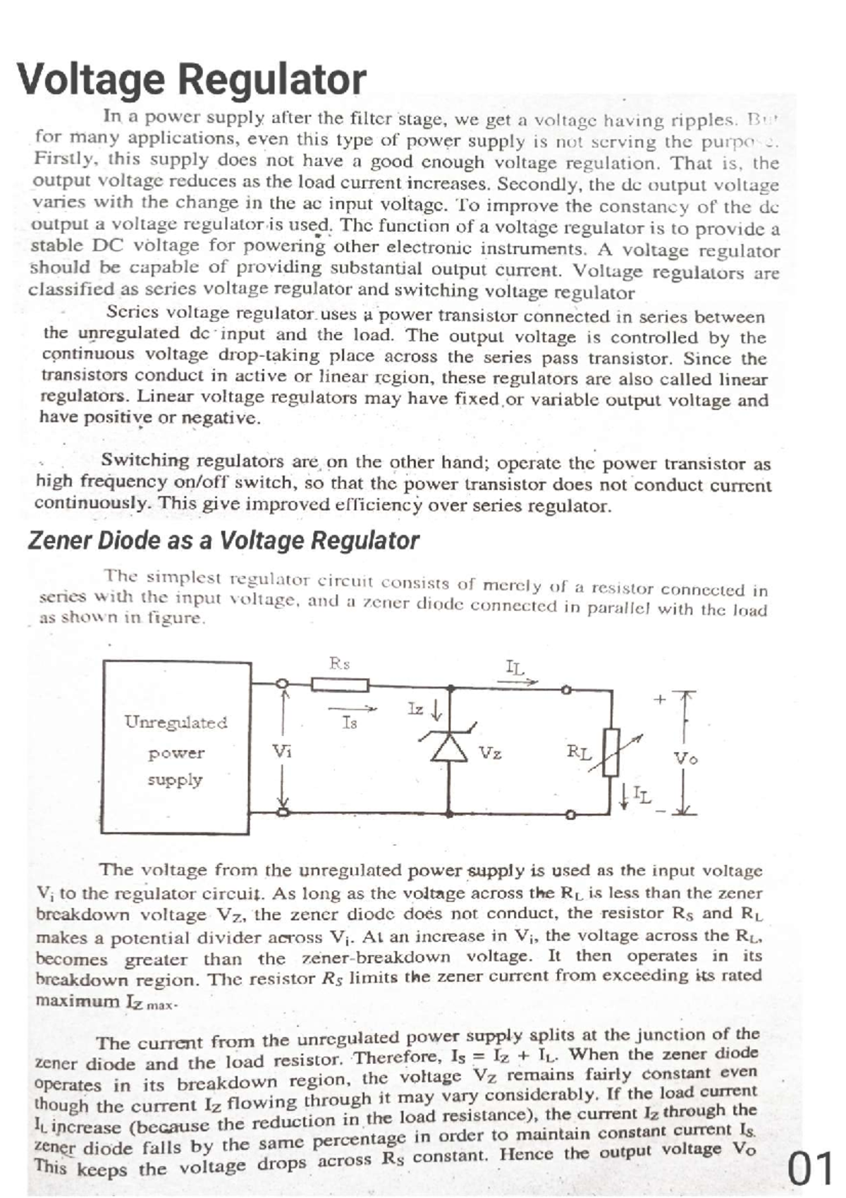 Voltage Regulator - Electronic and communication - Studocu