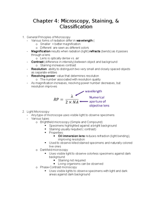 Microbiology Chapter 3 Study Objectives - Chapter 3 Study Objectives Describe four major ...
