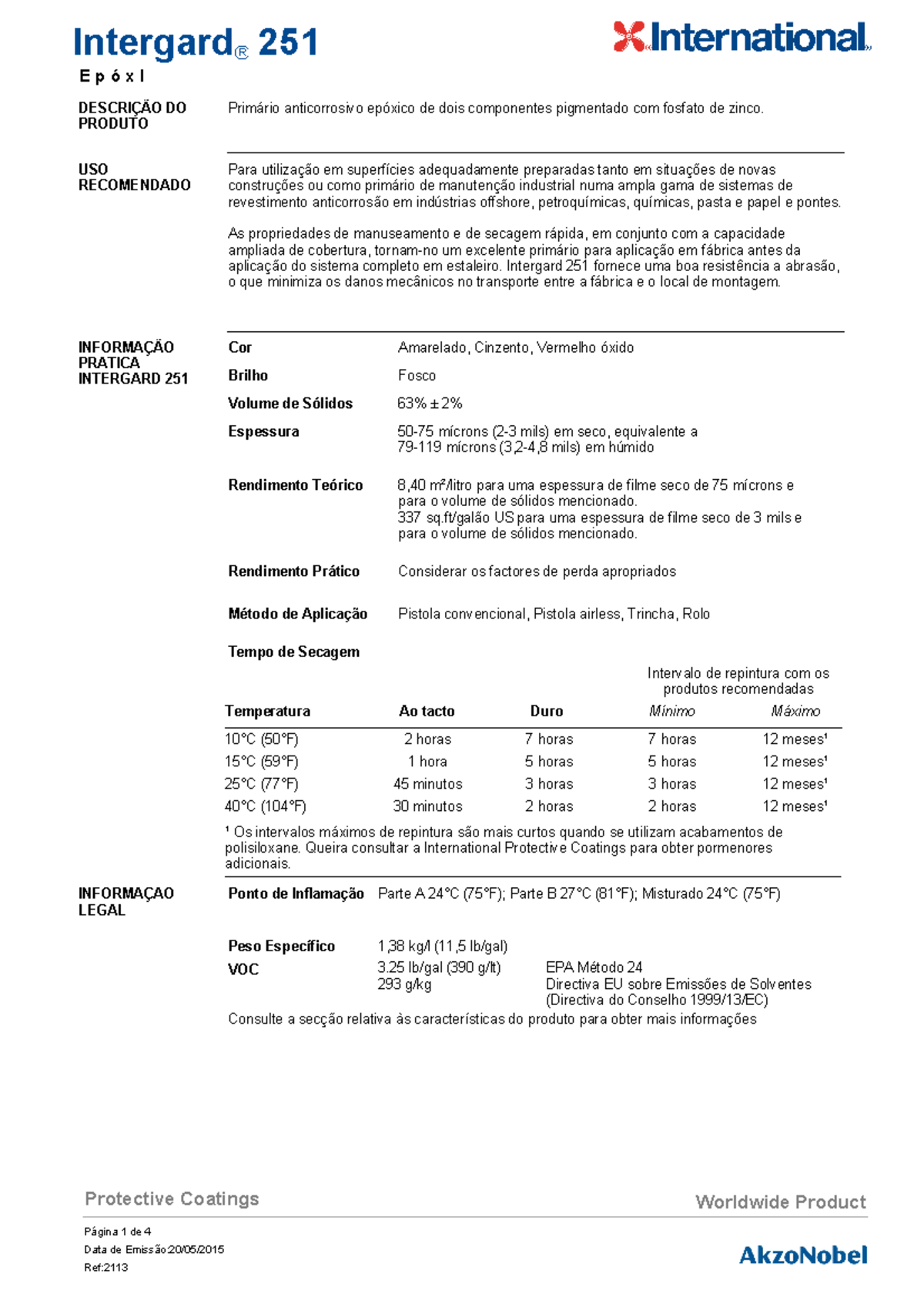 Ficha Técnica - Intergard 251 - Prim·rio anticorrosivo epÛxico de dois ...