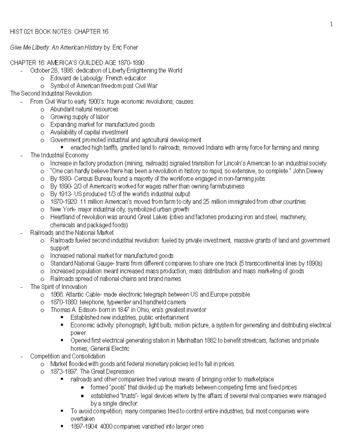 Ancestral 1890 compress - HIST 021 BOOK NOTES: CHAPTER 16 Give Me ...