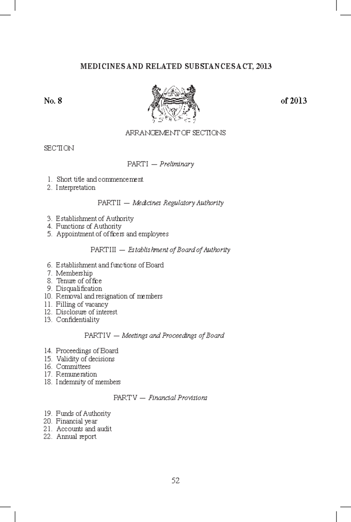 Medicines AND Related Substances ACT, 8 OF 2013 - 52 BLUE BOOK ...