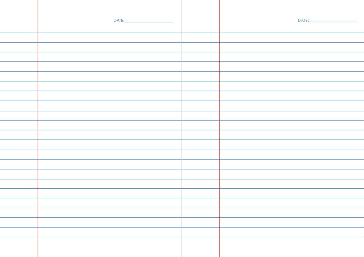 A4 8mm Composition with Line Guide - Education - DATE: DATE: - Studocu