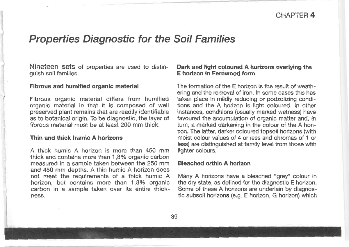 SOIL Family Differentiae - themselves have undergone reduction and ...
