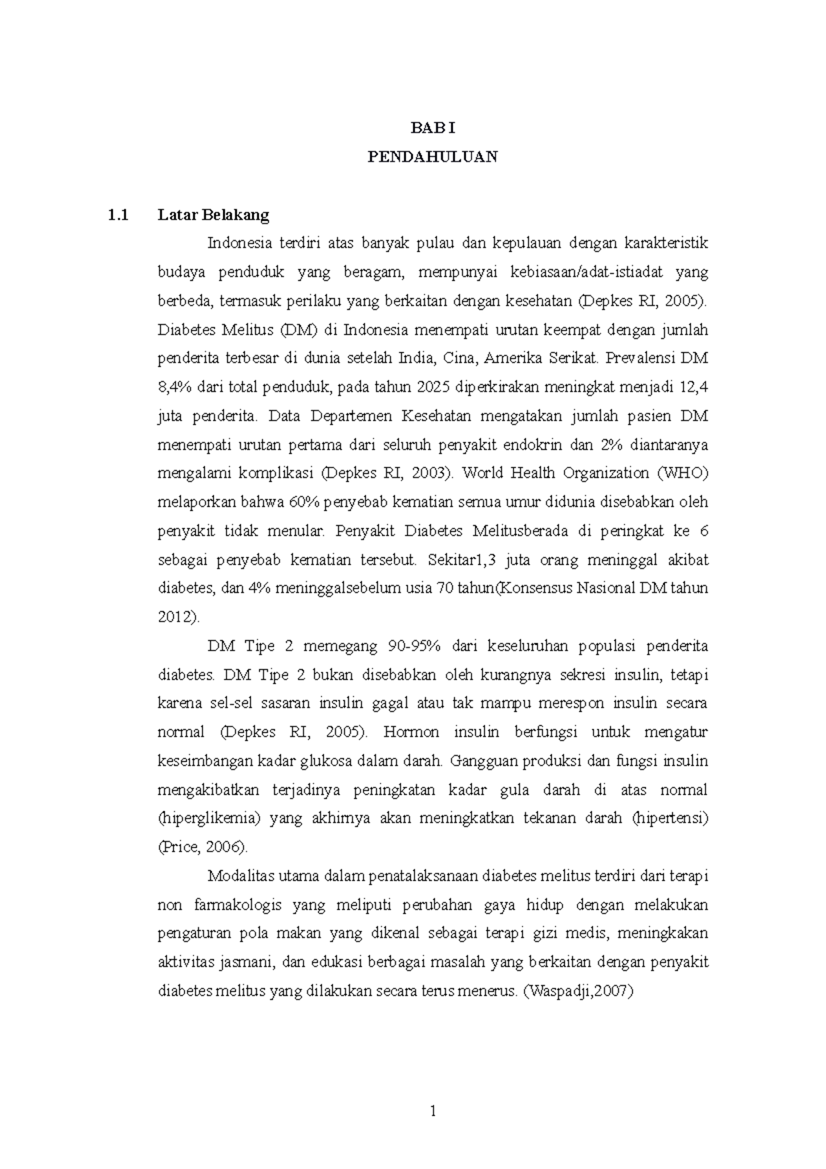 Mini Project Internship - BAB I PENDAHULUAN 1 Latar Belakang Indonesia ...