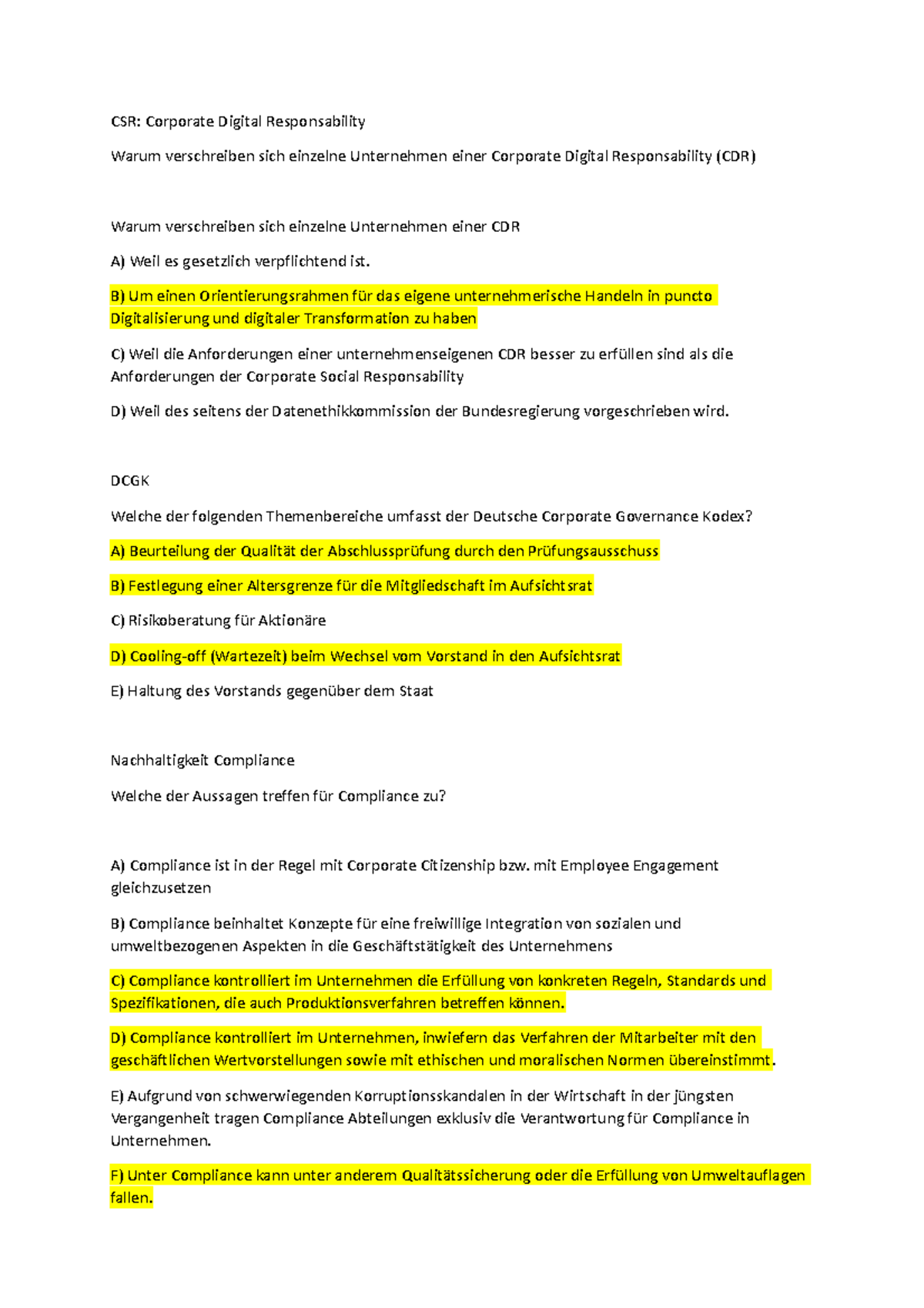 Unternehmensethik - CSR: Corporate Digital Responsability Warum ...