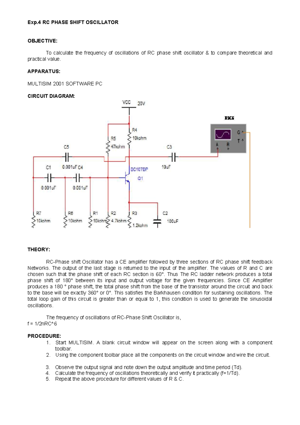 ECE3 Lab4(RC Phase Shift Katehanselgalario - Exp RC PHASE SHIFT ...
