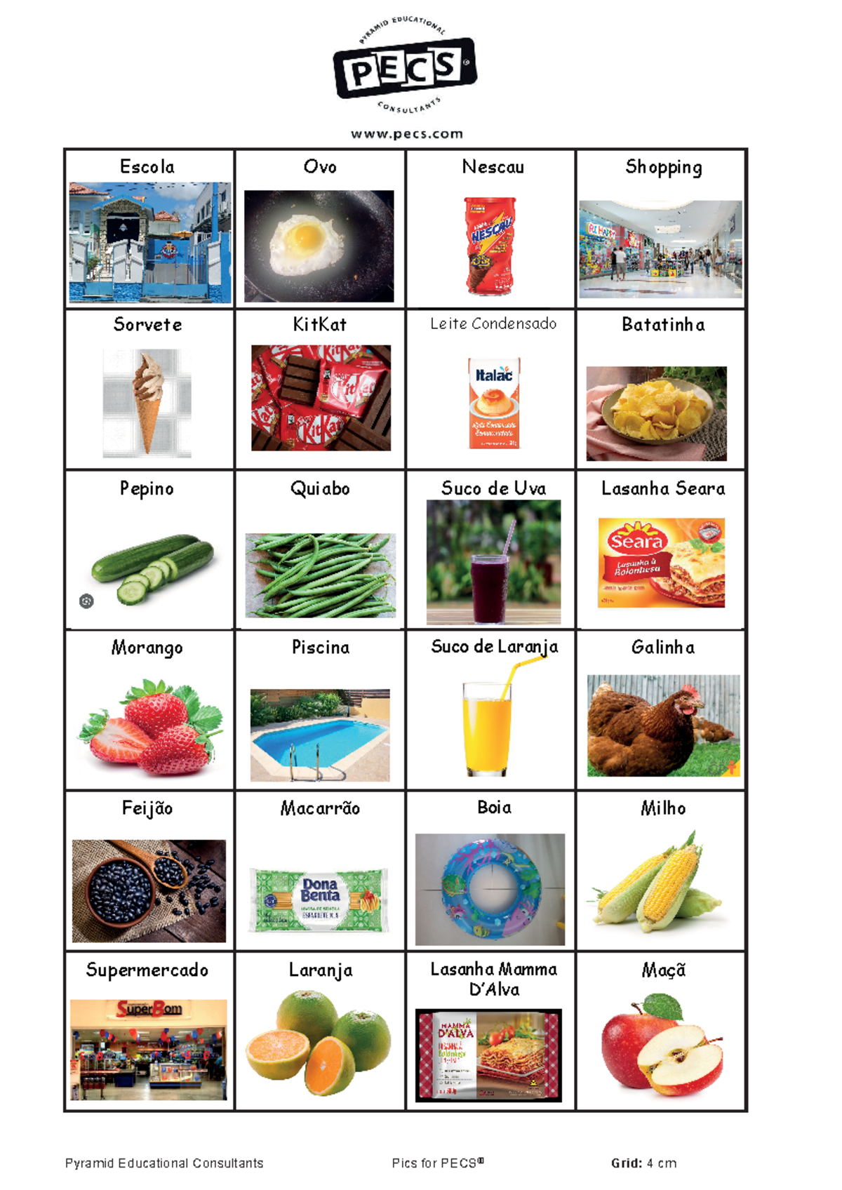 Pecs - PECS - Fonoaudiologia - Saúde Coletiva - Pyramid Educational ...