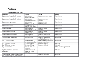 Aantekeningen anatomie - Anatomische vlakken: Frontale vlak: voor- en ...