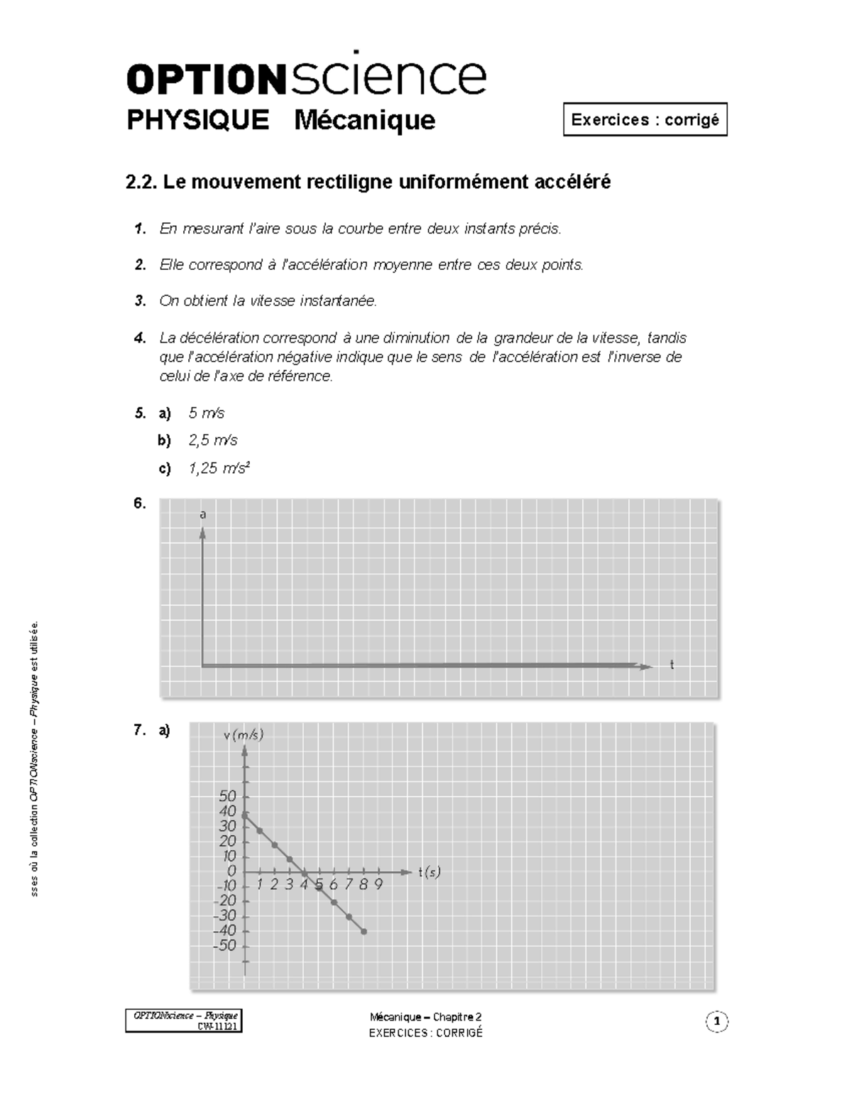 Physique-mecanique - ddddddd - 1 PHYSIQUE Mécanique 2. Le mouvement ...