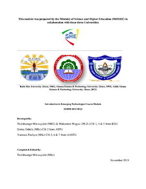 History Module (Revised) - MODULE HISTORY OF ETHIOPIA AND THE HORN (Hist. 102) FOR STUDENTS OF ...