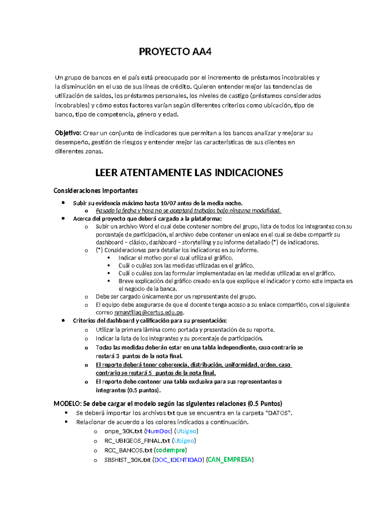 Proyecto AA4 - P38 - Power BI - PROYECTO AA Un grupo de bancos en el ...