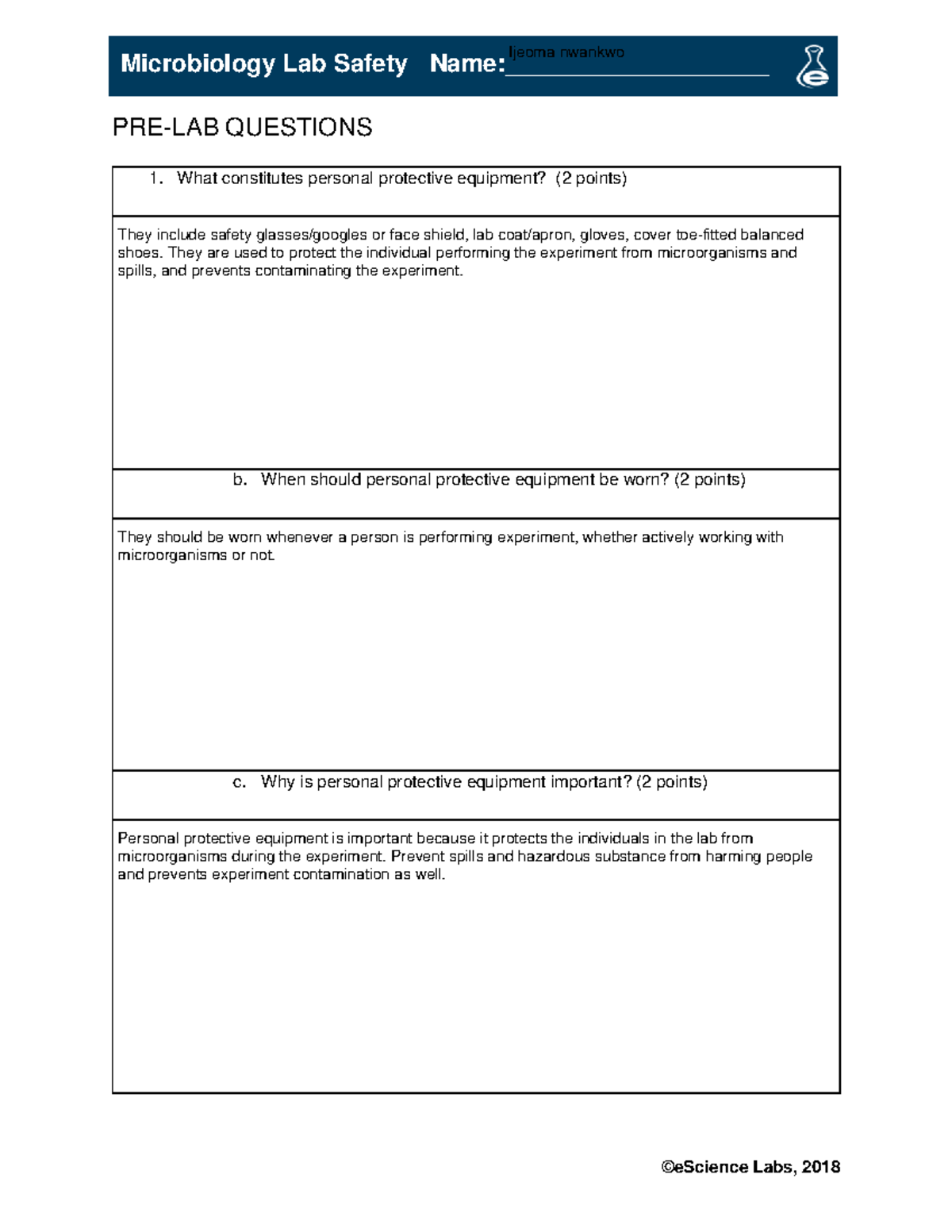Lab Manual Two Nwankwo - Laboratory two report on my laboratory work ...