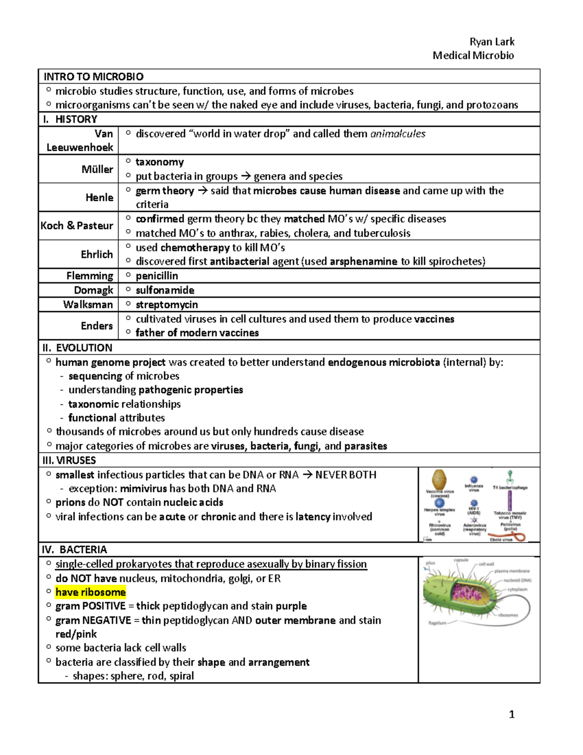 1 & 2 microbio intro, adeno, HPV - Medical Microbio INTRO TO MICROBIO o microbio studies ...