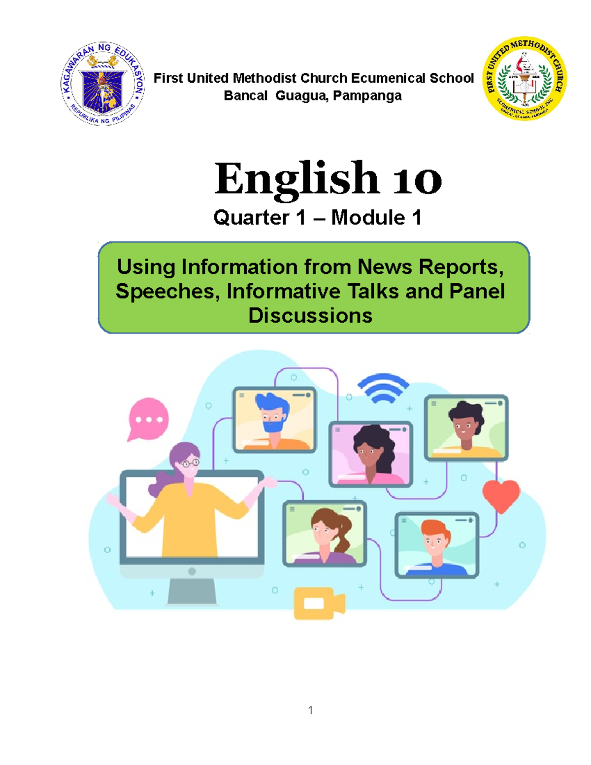 English 10 Q1 - MOD 1 - FOR REFERENCE - ####### First United Methodist ...