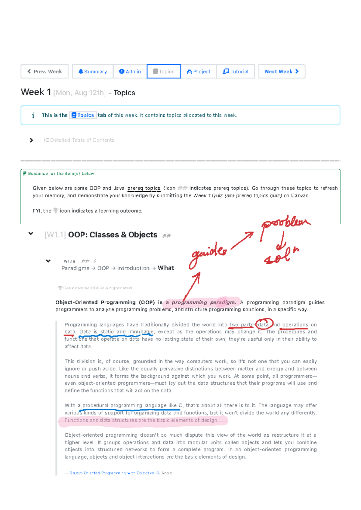 CS2103T - Week 1 - Topics - Week 1 [Mon, Aug 12th] - Topics Guidance for the item(s) below ...