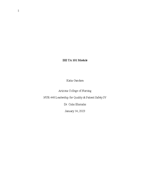 Leadership ATI Nurse - ATI Case Study - ATI Nurse’s Touch: The Leader ...