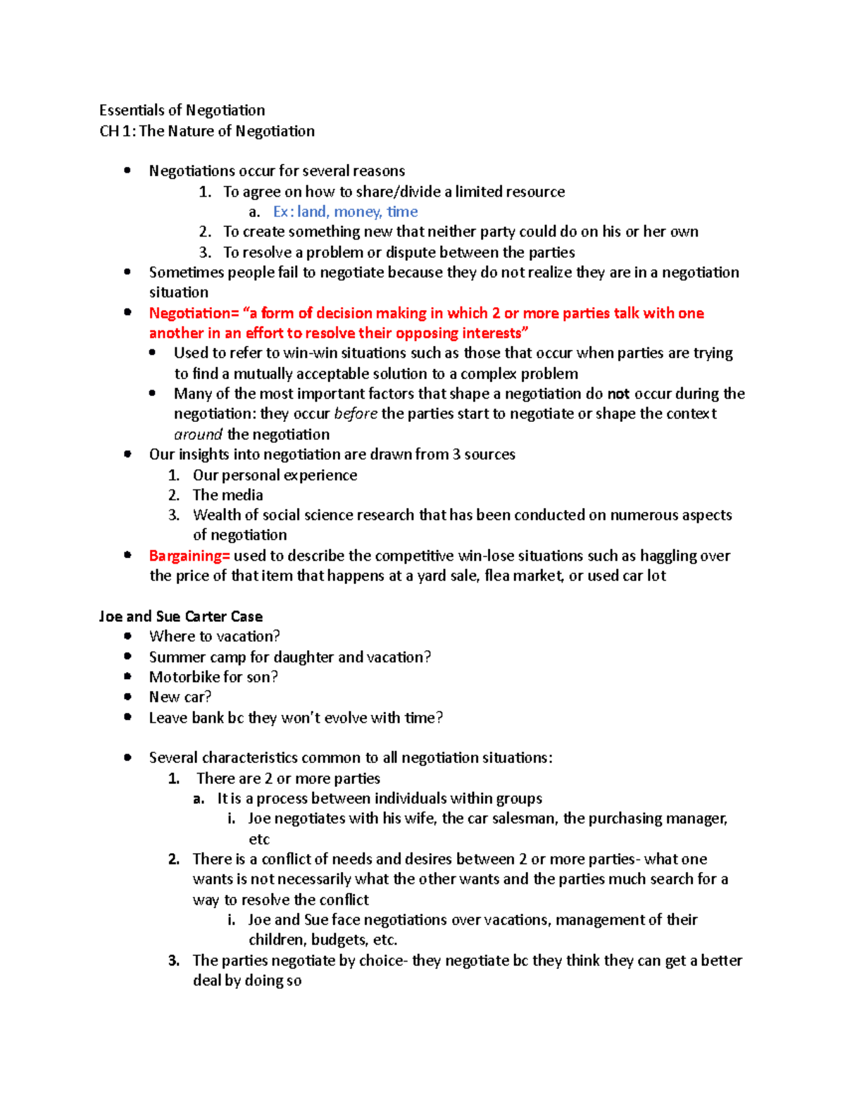 Lewicki chapter 1 textbook notes - IAFF 3181 - GWU - Studocu