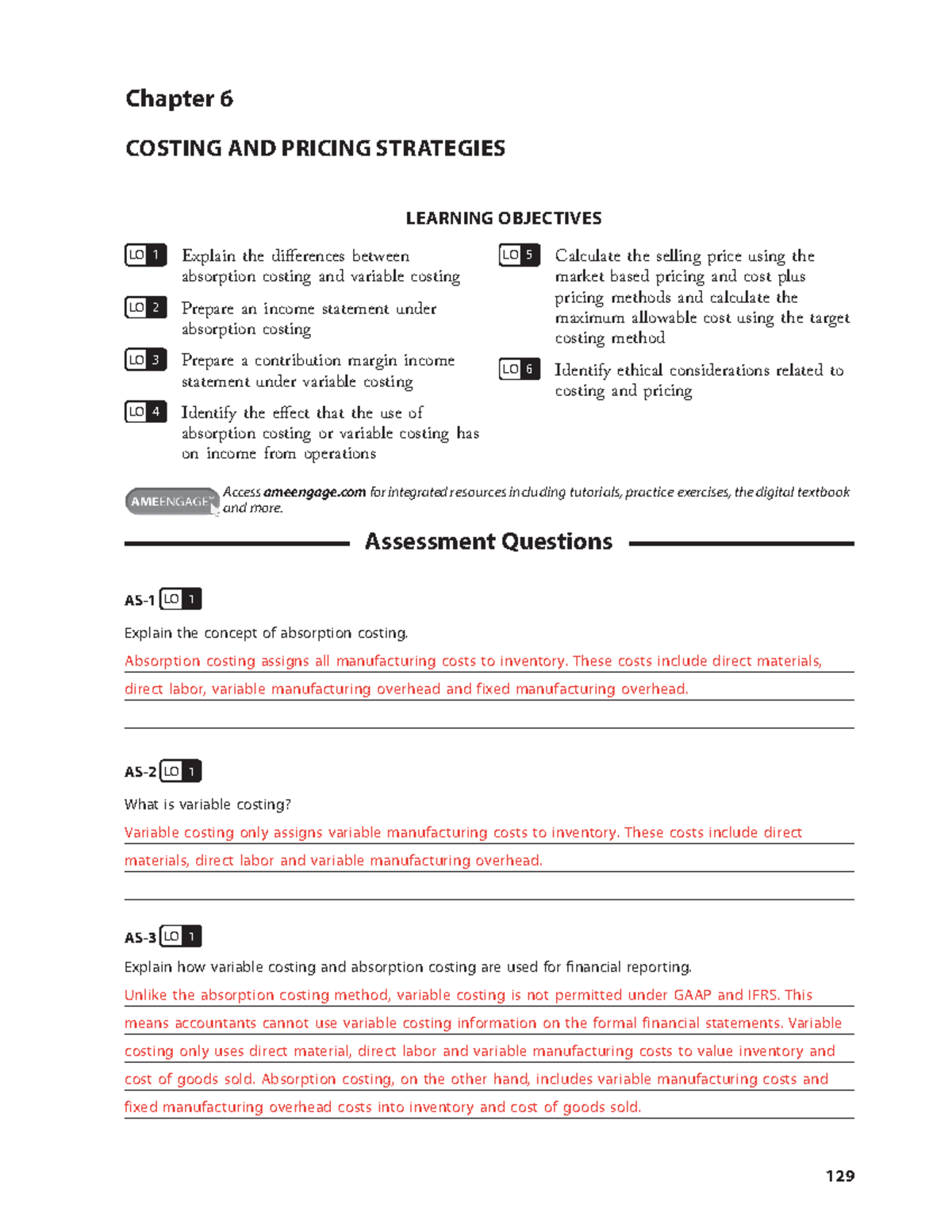 Accounting Chap 6 - Workbook Solutions - Assessment Questions AS-1 LO 1 ...