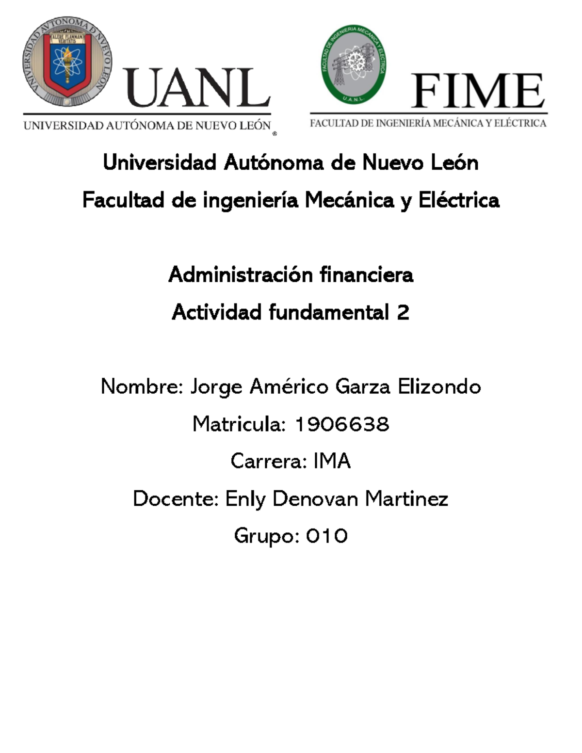 AF 2. Admon Financiera - Es una disciplina encargada de planificar ...