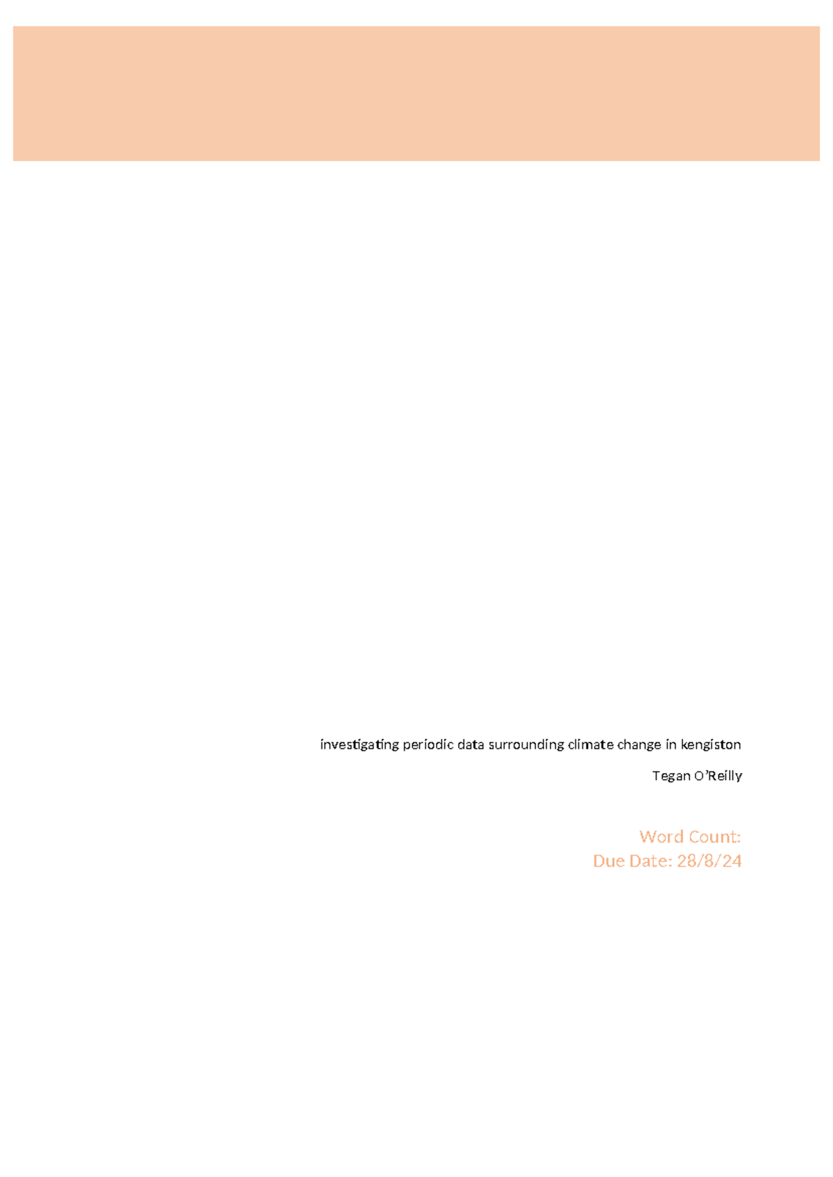 MAM11 FIA3 Draft - investigating periodic data surrounding climate ...