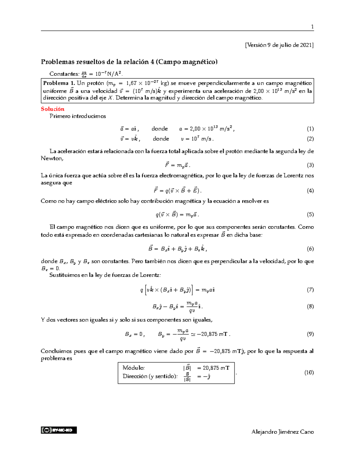 Fisicaii prob rel 4 -kjnkj - [Versión 9 de julio de 2021] Problemas ...