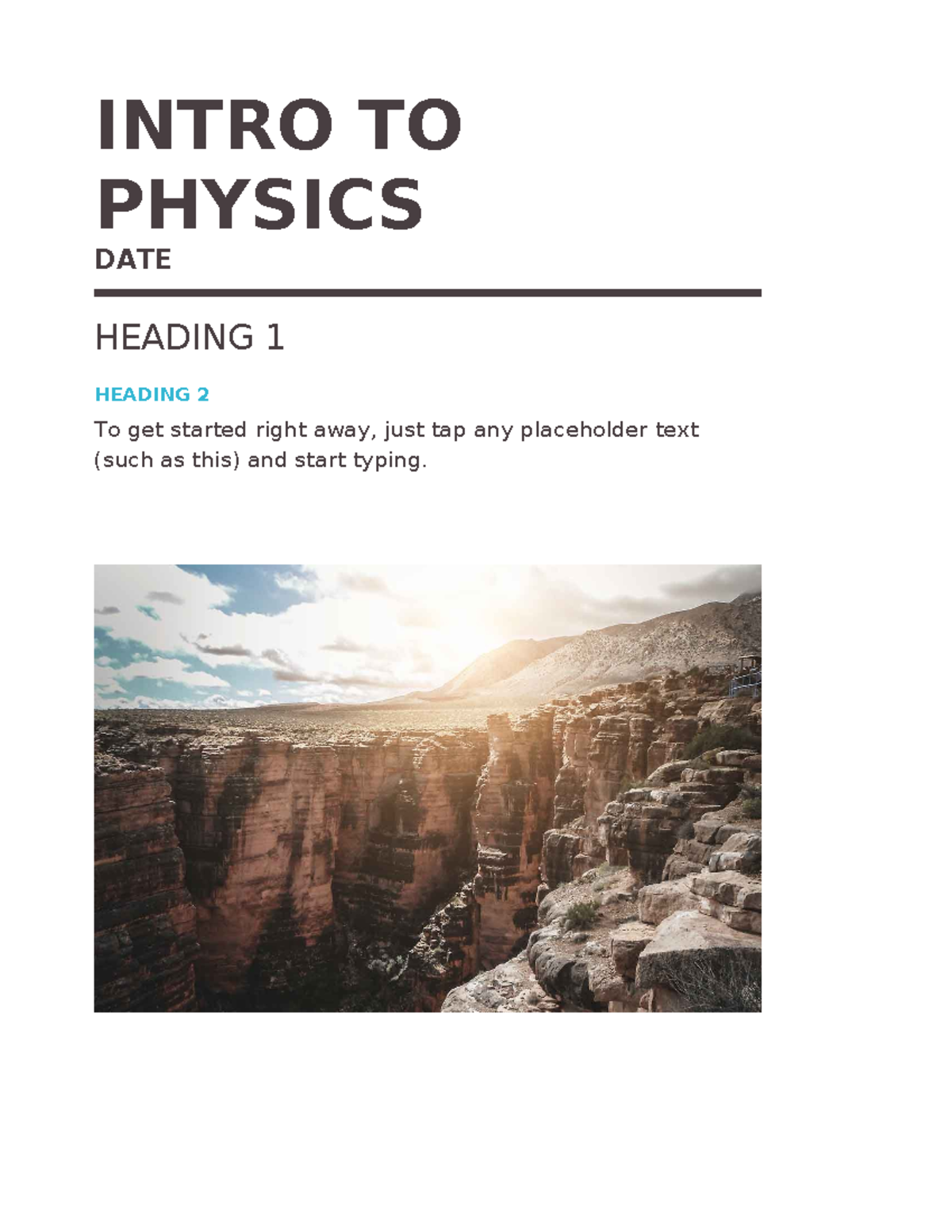 Ch6 - Spanish - INTRO TO PHYSICS DATE HEADING 1 HEADING 2 To get ...