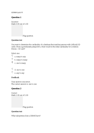 CS 3307 Final EXAM - SCRIPT - CS3307 FINAL EXAM Scored 29% of 30% The ...