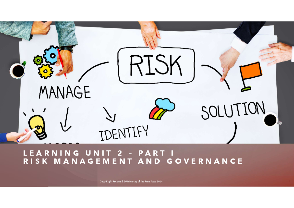 Risk Management Slides - Part 1 - L E A R N I N G U N I T 2 – P A R T I ...