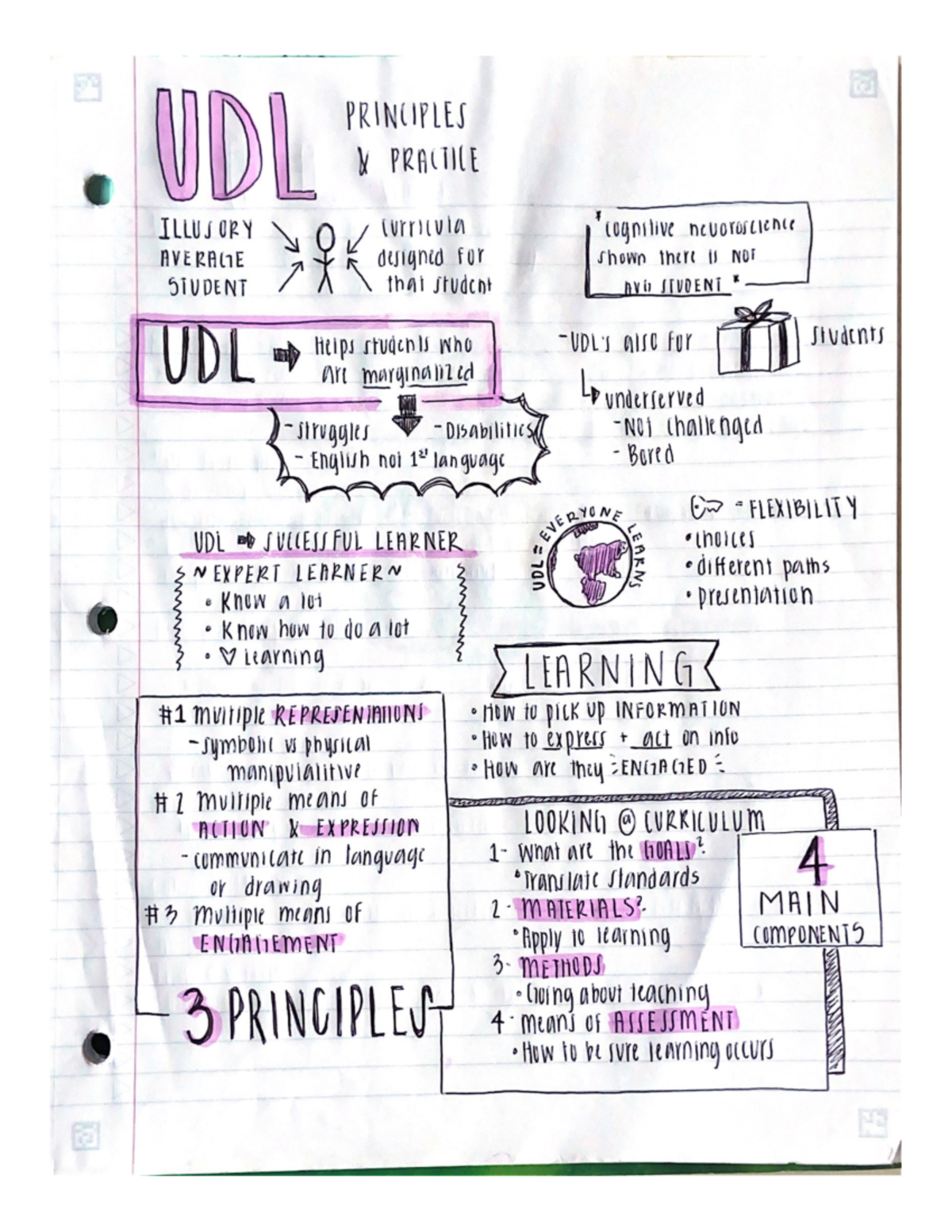 UDL Principles Practice - EDUC 2130 - Studocu
