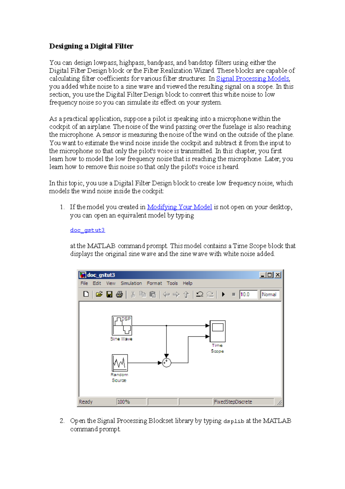Designing a Digital Filter - These blocks are capable of calculating ...