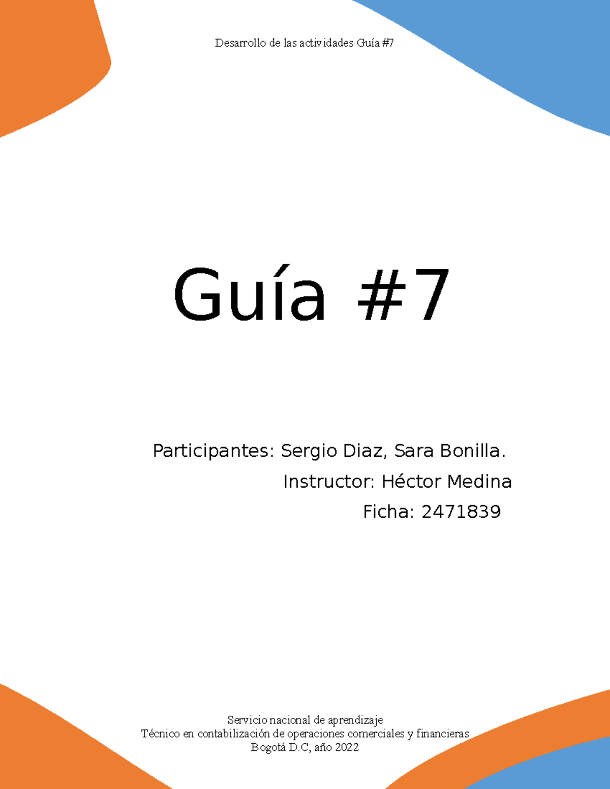 Guía #7 - guia 7 de sena - ####### Servicio nacional de aprendizaje ...