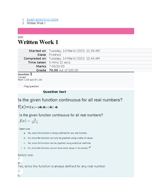 BAED-BENS2122 Work Immersion (week 1-10 and processing) - BAED-BENS2122 ...