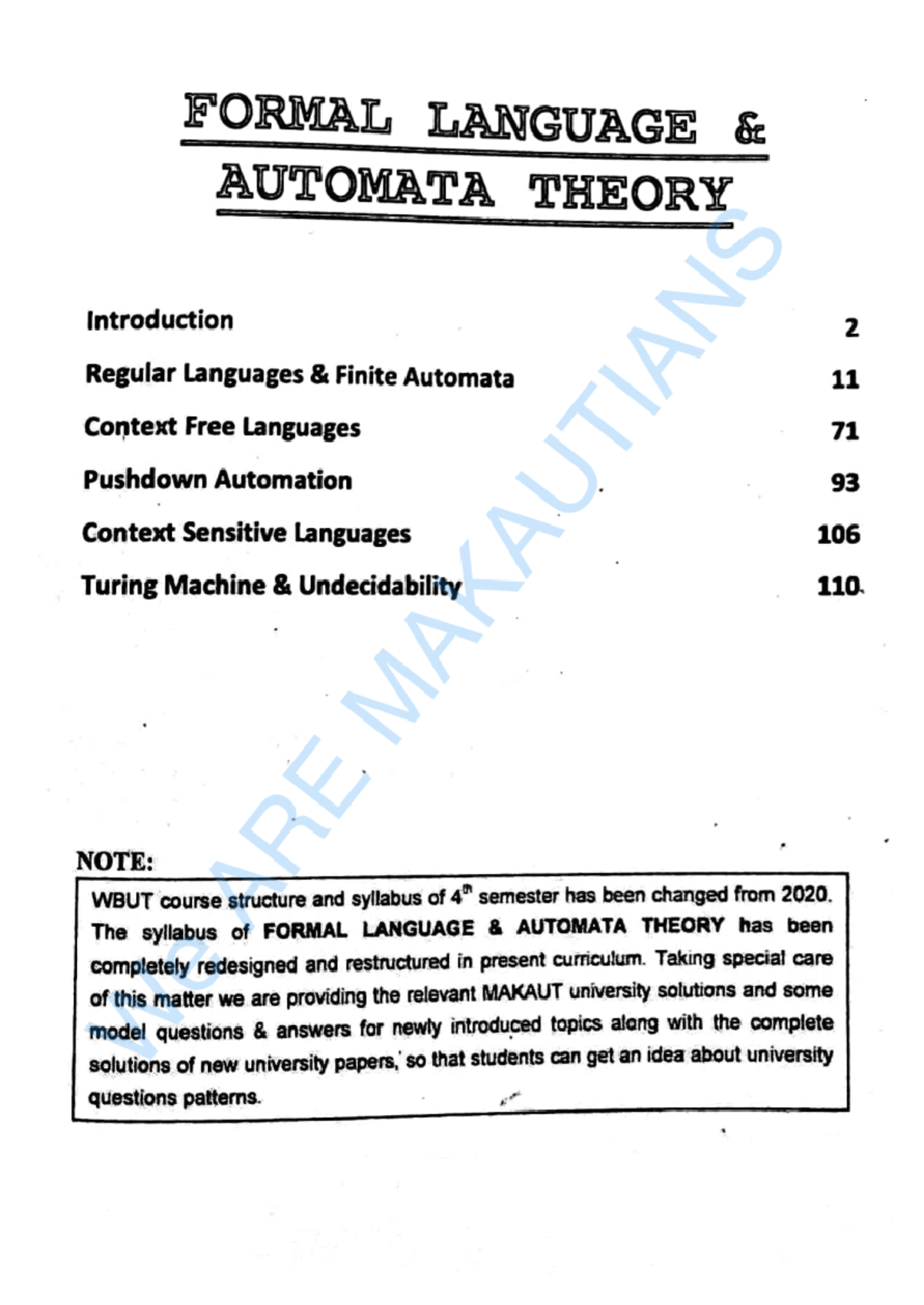 Automata ORG - Formal Language And Automata Theory - Studocu