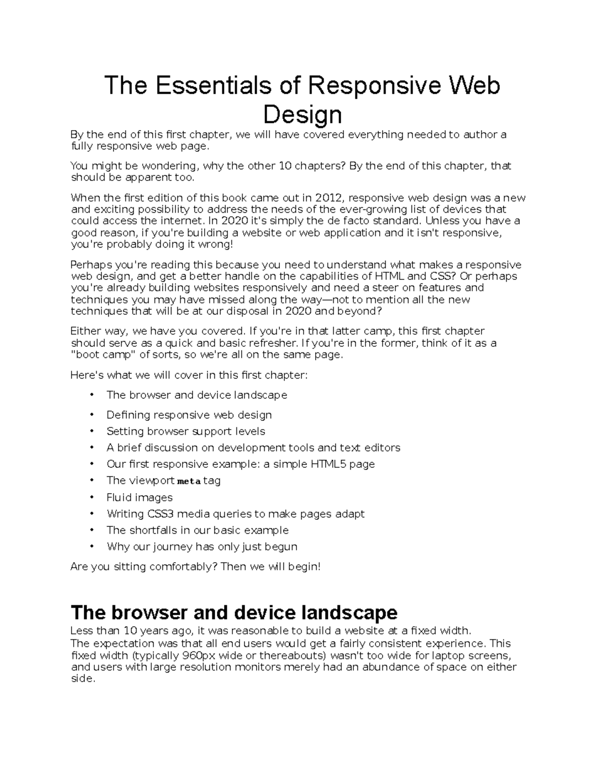 The Essentials of Responsive Web Design - The Essentials of Responsive ...