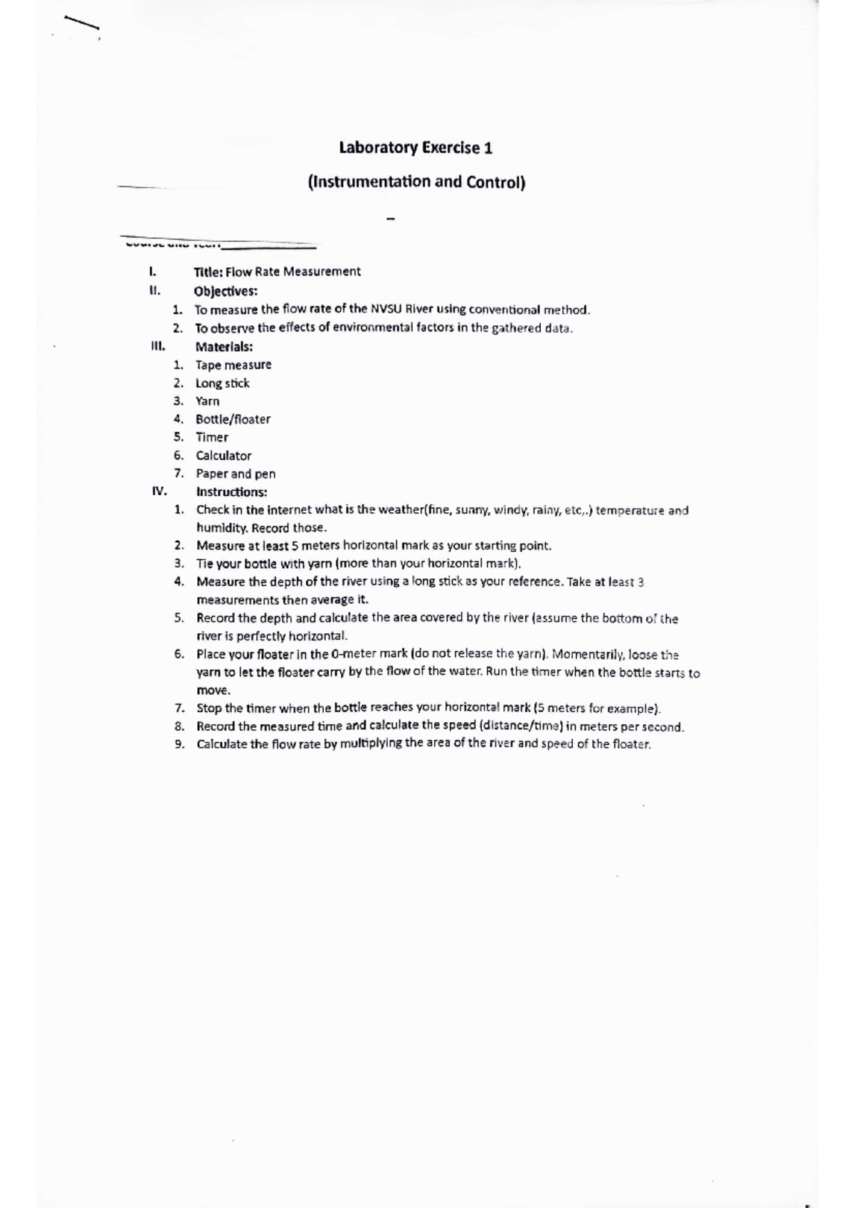 Instrumentation And Control - Electrical Engineering - Studocu