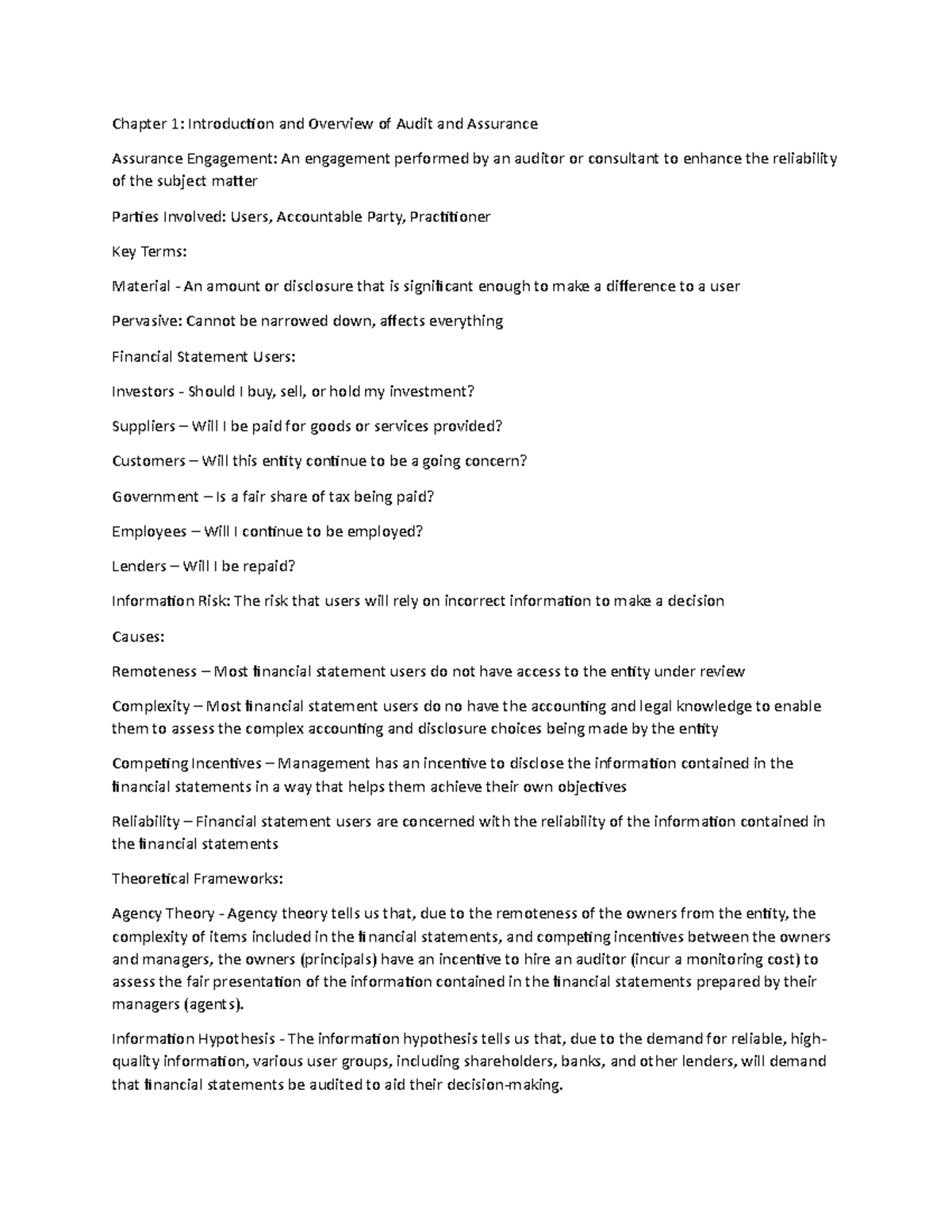 ADM3349 - Lecture notes covering all course materials - Chapter 1 ...