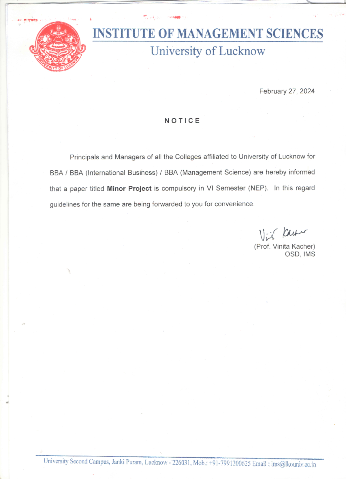 IMS Minor Project Guide LINE - Mathematics: Applications and ...