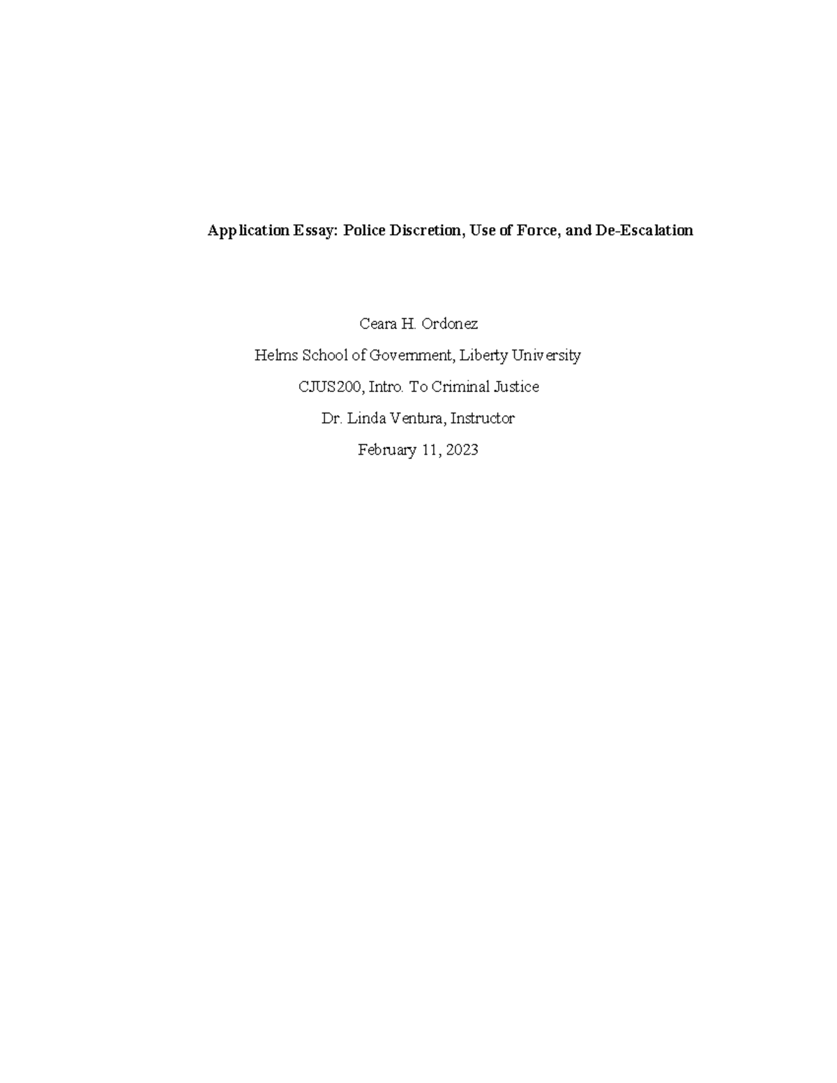 Annotated cjus200Police Discretionessay Ordonez%20 %20Copy 2 ...