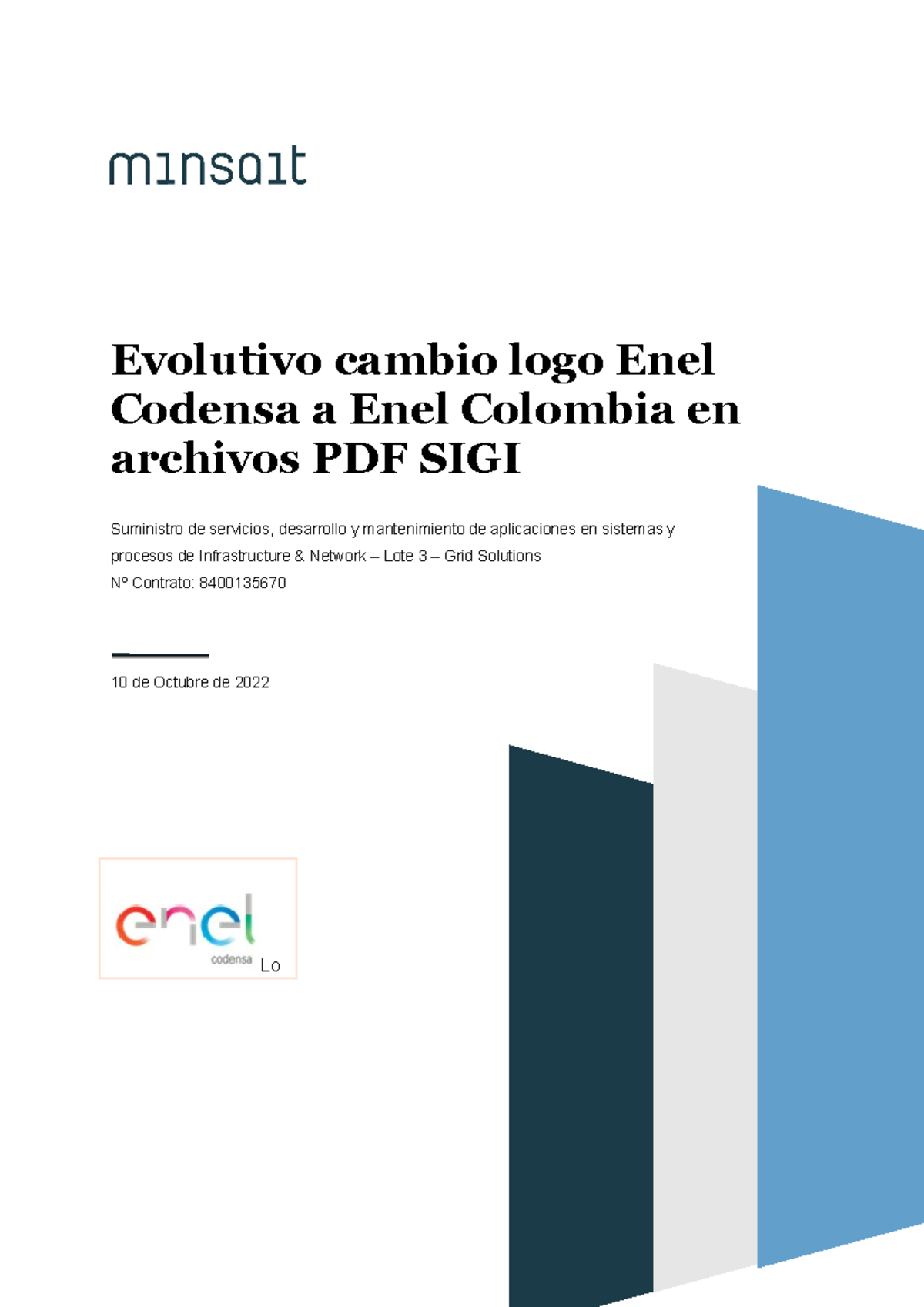 Oferta evolutivo cambio logo SIGI - Evolutivo cambio logo Enel Codensa ...