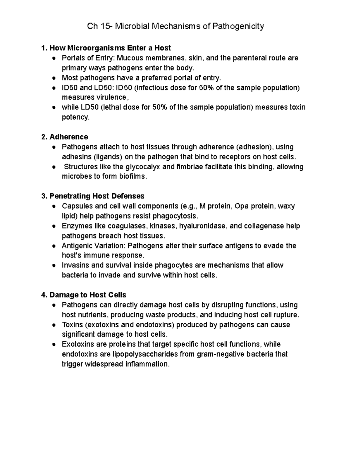 Ch 15- Microbial Mechanisms of Pathogenicity - How Microorganisms Enter ...