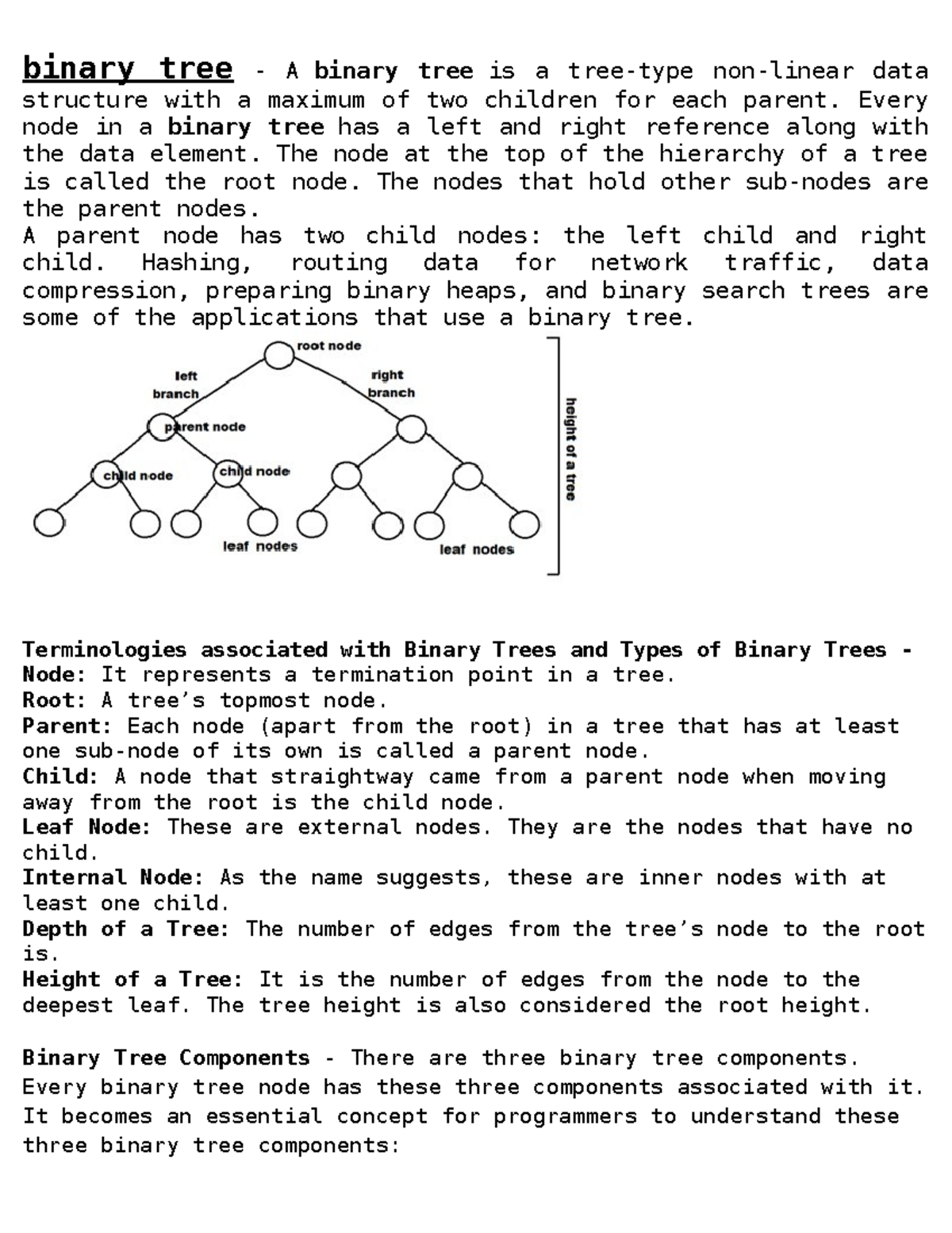 Binary Tree Bst And Traversing Binary Tree A Binary Tree Is A Tree Type Non Linear Data