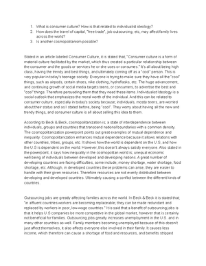 Social problems 4 - chapter 4 assignment - 2 does care work tend to be ...