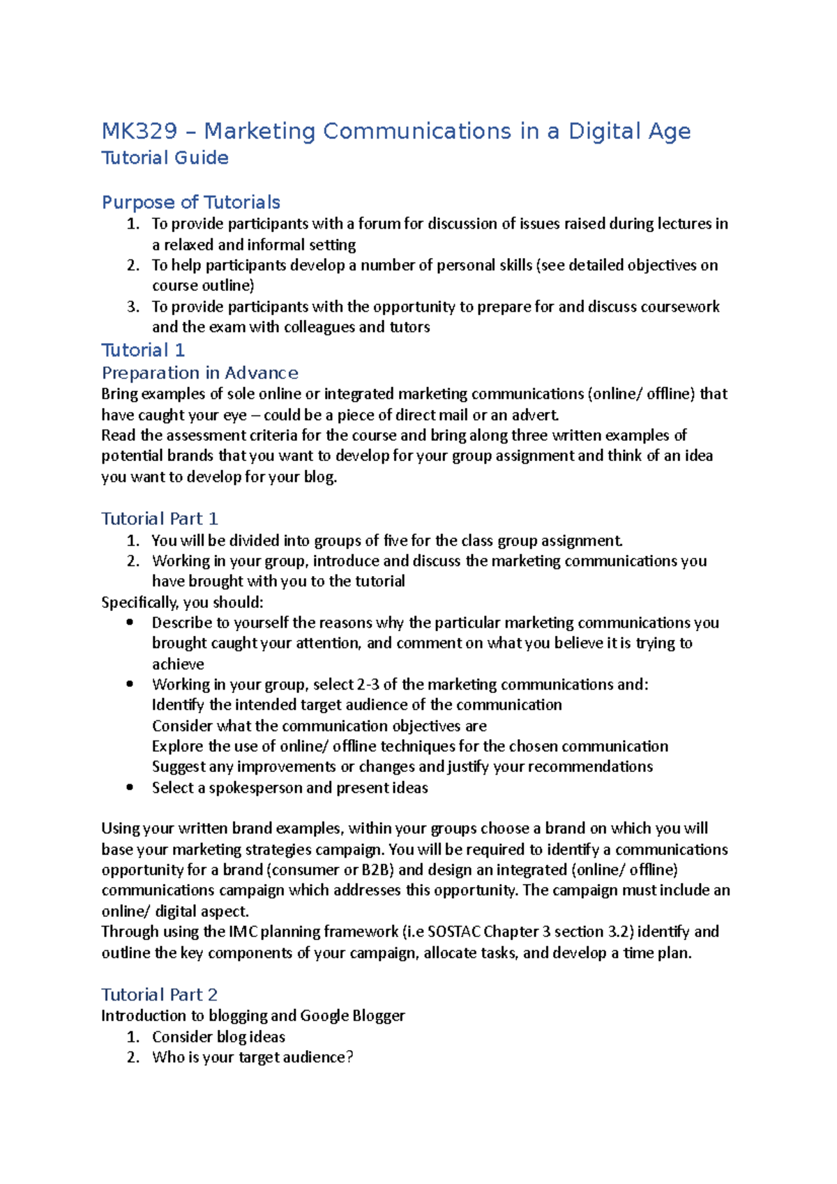 MK329 Tutorials - MK329 – Marketing Communications in a Digital Age ...