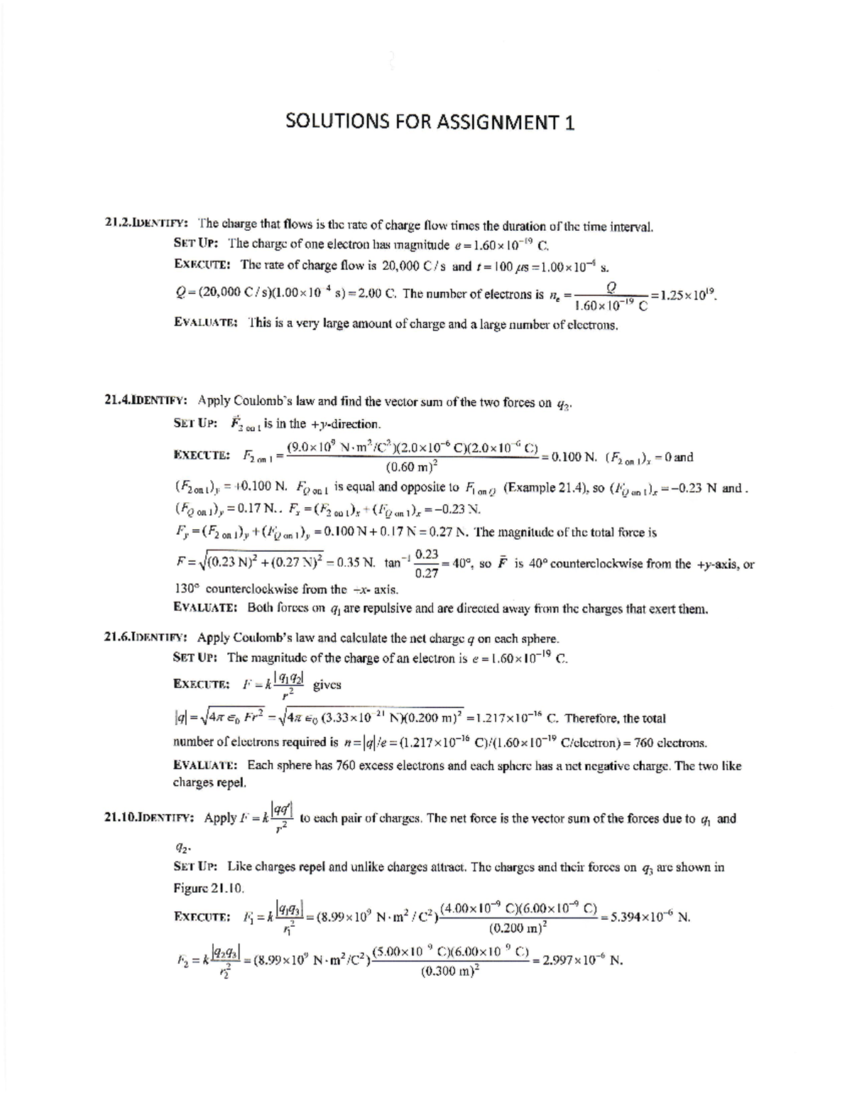 Assignment 1-solution - PHYS 2326 - Studocu