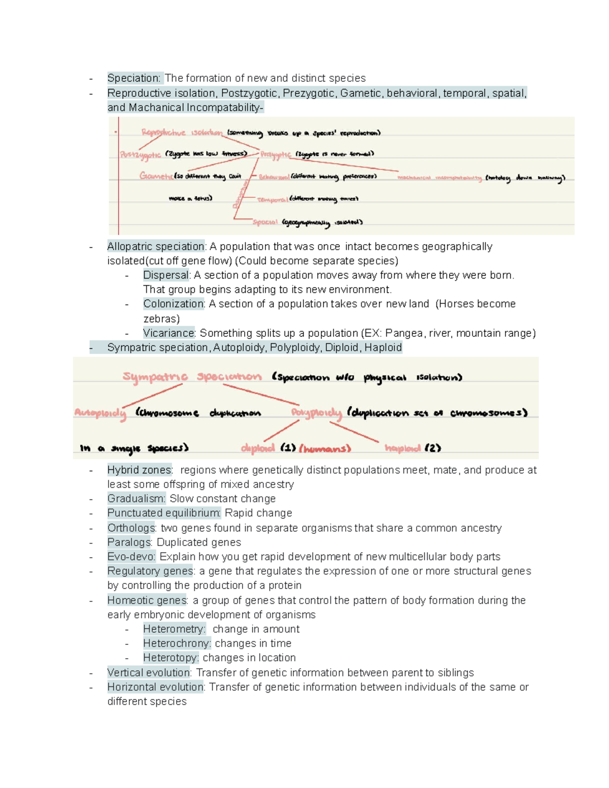 Evolution Module 3 - Speciation: The formation of new and distinct species Reproductive ...