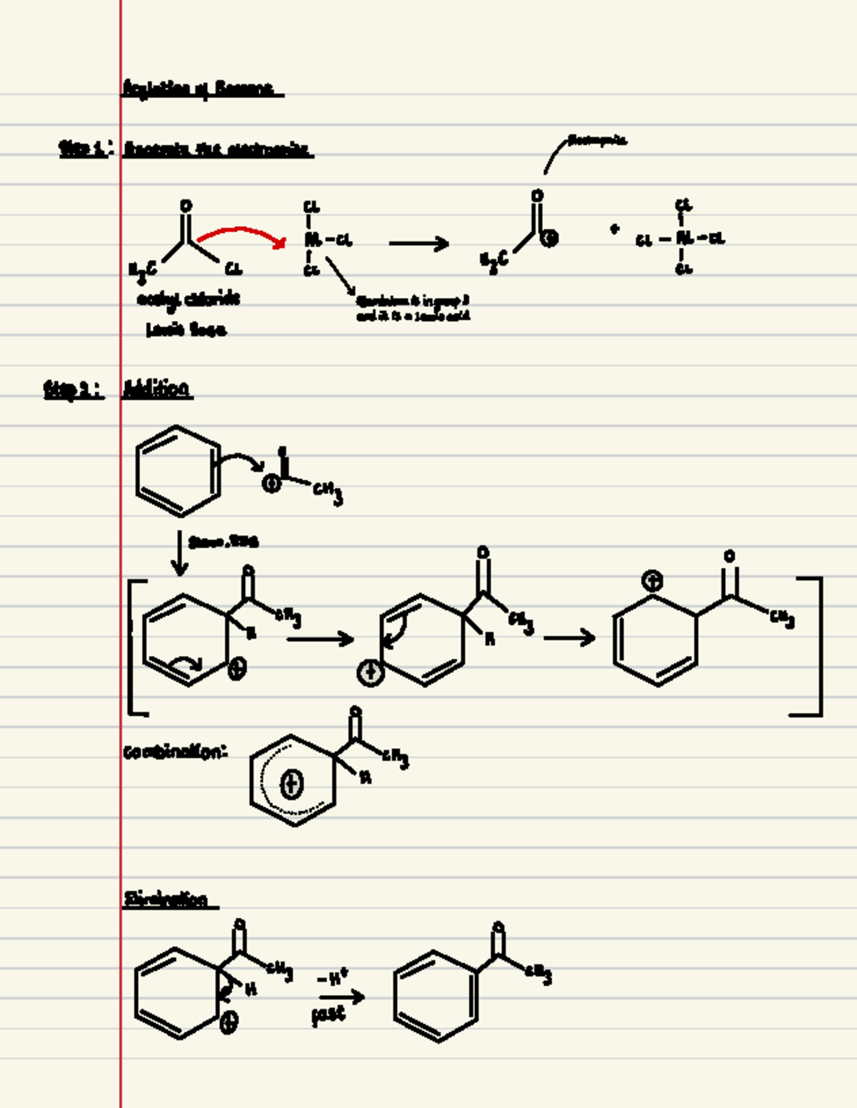 Science Of Drugs - PY4040 - Acylation of Benzene Step 1 : Generate the ...